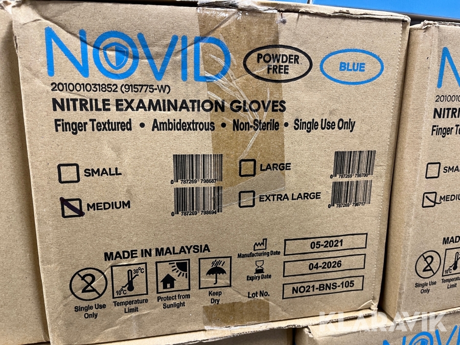 10 kasser str Medium Novid Nitrilhandsker, Roskilde, Klaravi
