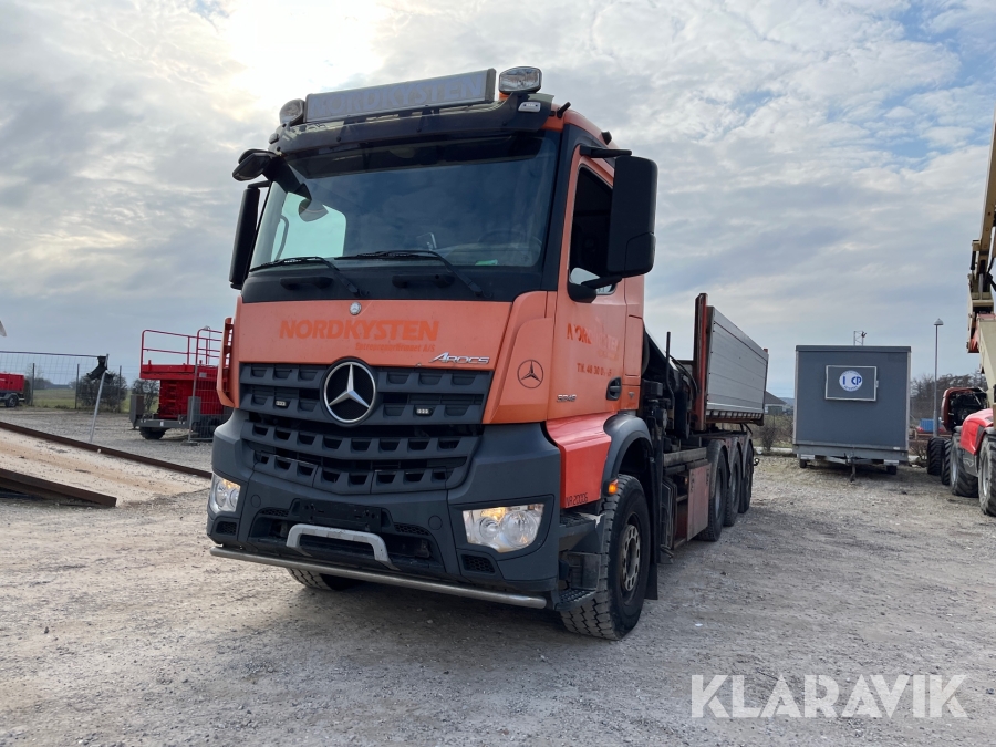 Lastbil med kran Mercedes-Benz Arocs 3248 LK 8x4/4, Holbæk,