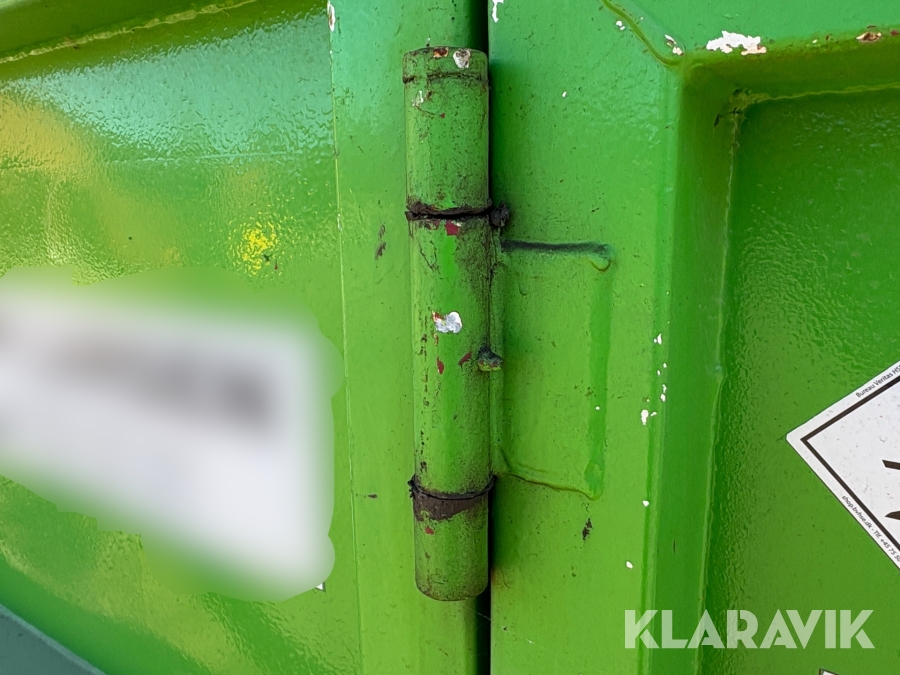 Miljøcontainer med tank 2000liter Roug, Kalundborg, Klaravik