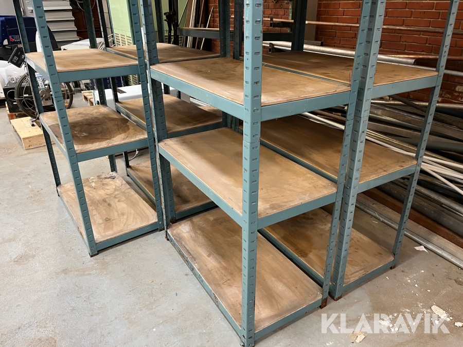 Lagerreoler 5 sektioner, Skive, Klaravik auktioner