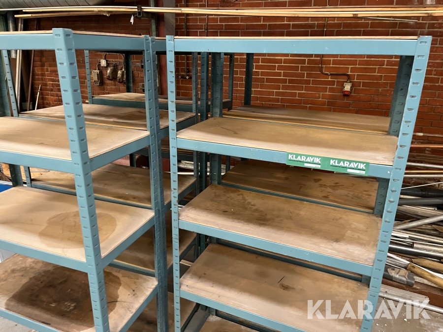 Lagerreoler 5 sektioner, Skive, Klaravik auktioner