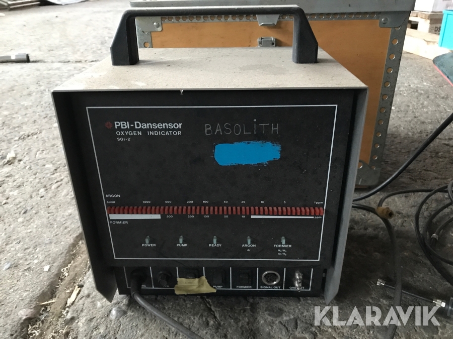 Oxygen indikator PBI Dansensor SGI-2, Holbæk, Klaravik aukti