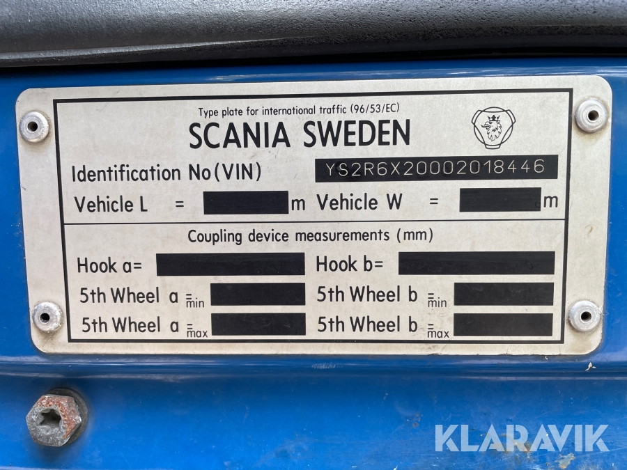 Lastbil Scania R580, Mariagerfjord, Klaravik auktioner