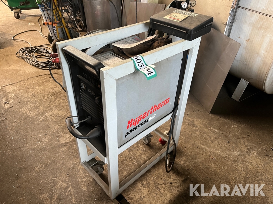 Plasmaskærer Hypertherm Powermax 800, Favrskov, Klaravik auk