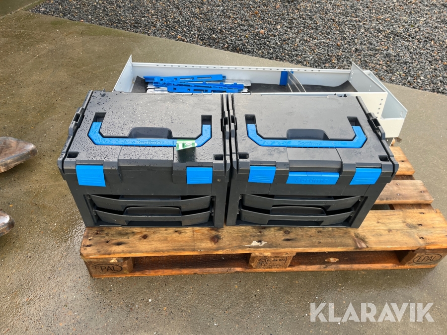 Overskud bilindretning Sortimo, Skive, Klaravik auktioner