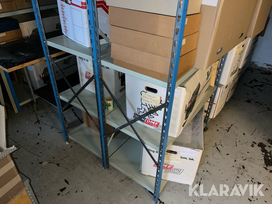 Reoler metal 16 sektioner, København, Klaravik auktioner