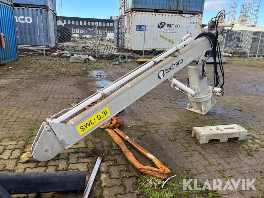 Wire kran Techano TC344-001, Esbjerg, Klaravik auktioner