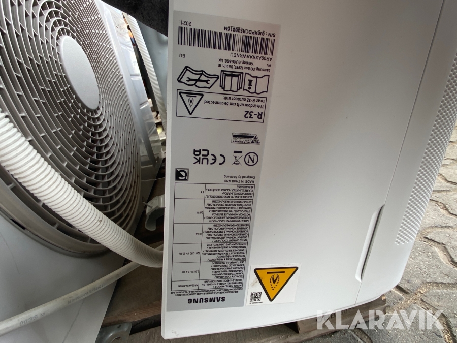 Varmepumpe Samsung AR09AXKAAWKX, Ringsted, Klaravik auktione