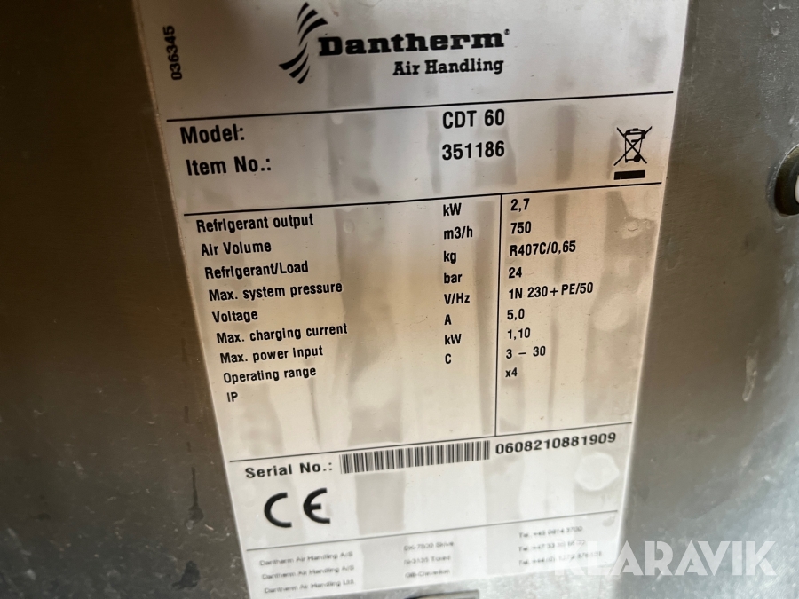 Affugter Dantherm CDT 60, Rebild, Klaravik auktioner