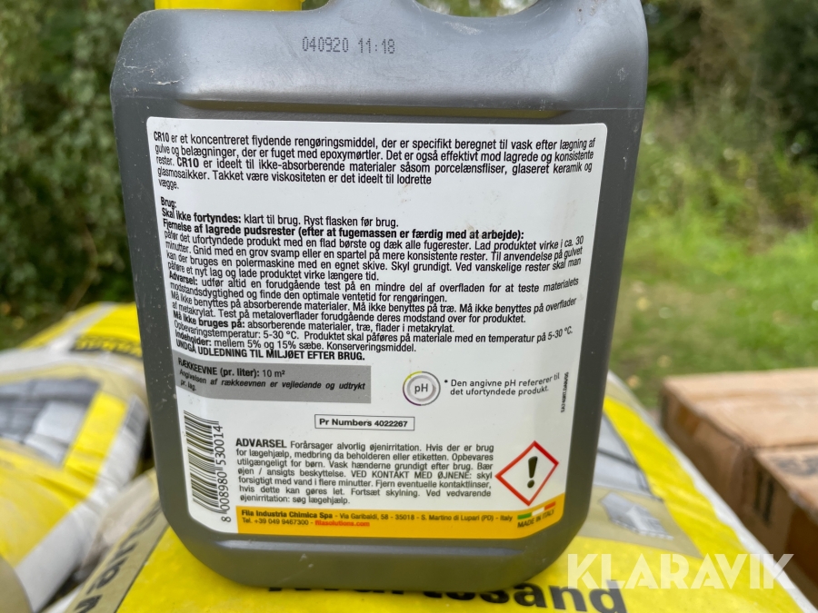 Rensemiddel til Epoxy, Næstved, Klaravik auktioner