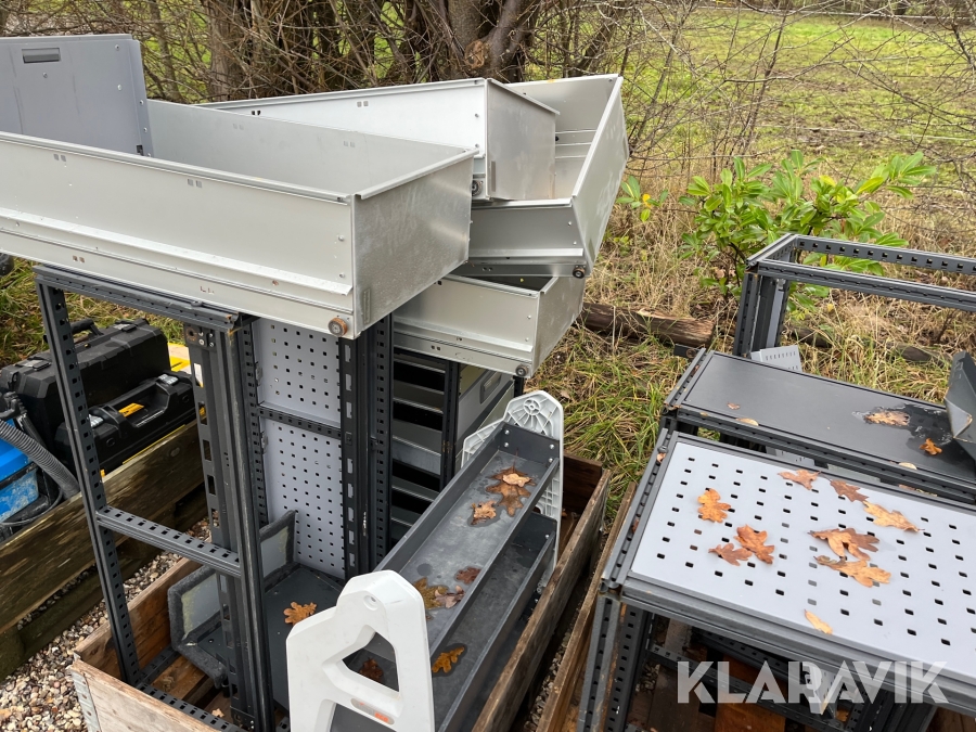 Indretning varebil Modulsystem Skuffe system, Helsingør, Kla