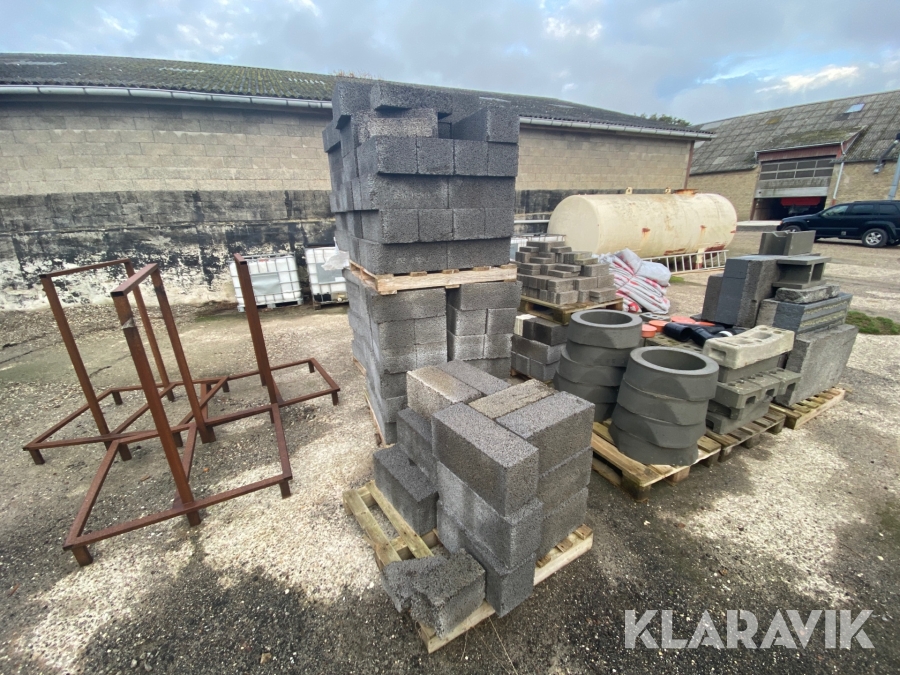 Stort parti byggematerialer - Div. Byggematerialer, Faxe, Kl