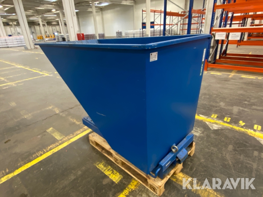 Tipcontainer AJ 1600 liters, Greve, Klaravik auktioner