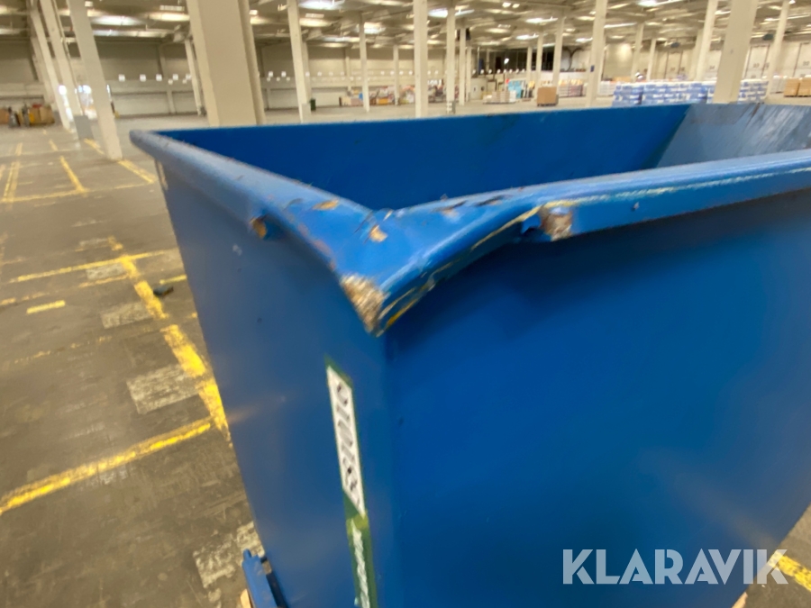 Tipcontainer AJ 1600 liters, Greve, Klaravik auktioner