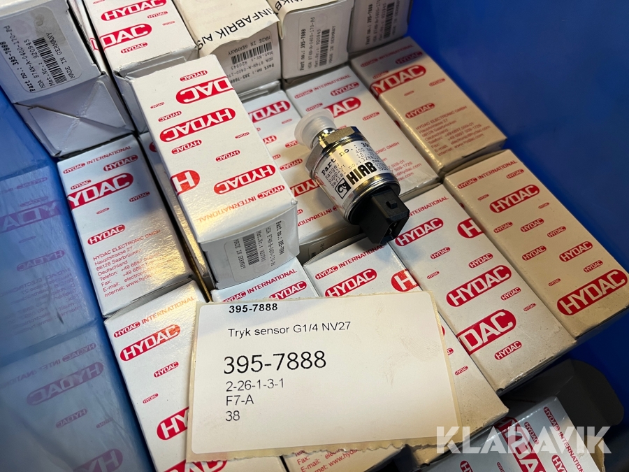 Tryksensorer HIAB 395-7888, Lemvig, Klaravik auktioner