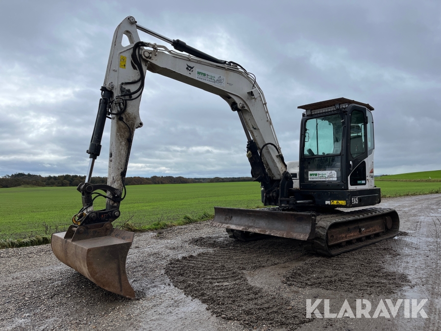 Gravemaskine Bobcat E85, Mariagerfjord, Klaravik auktioner