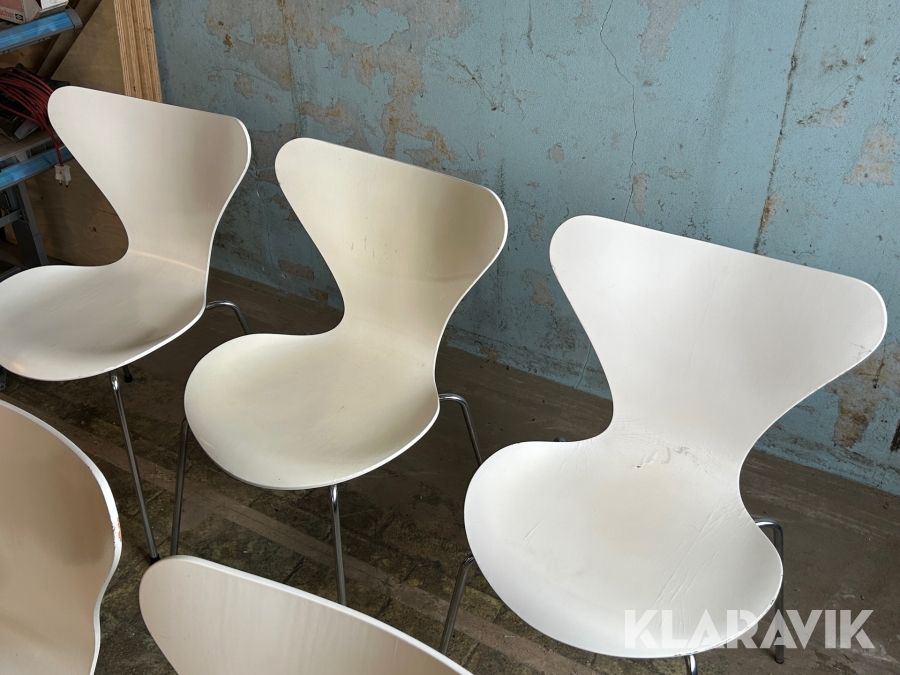 stole Fritz Hansen 6 stk, Guldborgsund, Klaravik auktioner