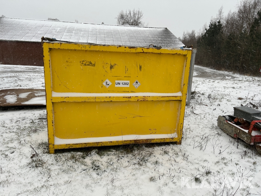 Miljøcontainer med tank Roug 1500L, Vordingborg, Klaravik au