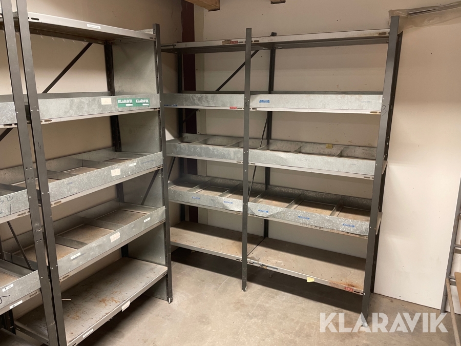 Kaftig reol 2 stk. Jern, Odense, Klaravik auktioner