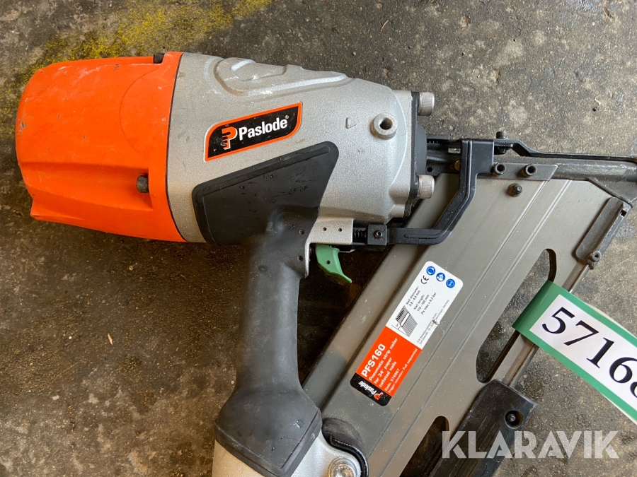 Sømpistol Paslode Pfs 160, Fredensborg, Klaravik auktioner