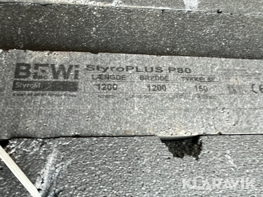 Gulvisolering BEWi StyroPLUS P80, Aalborg, Klaravik auktione
