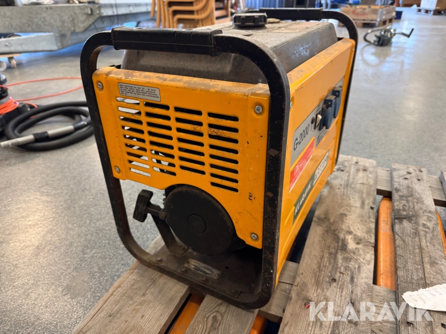 Generator Stiga G-2000, Assens, Klaravik auktioner