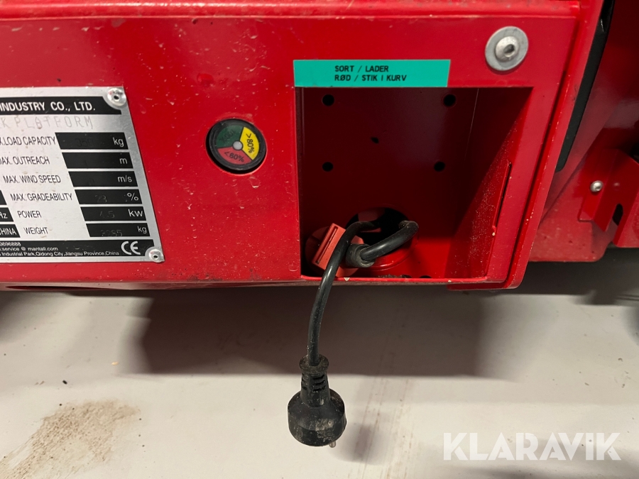 Saxlift Mantall XE140W+, Hjørring, Klaravik auktioner