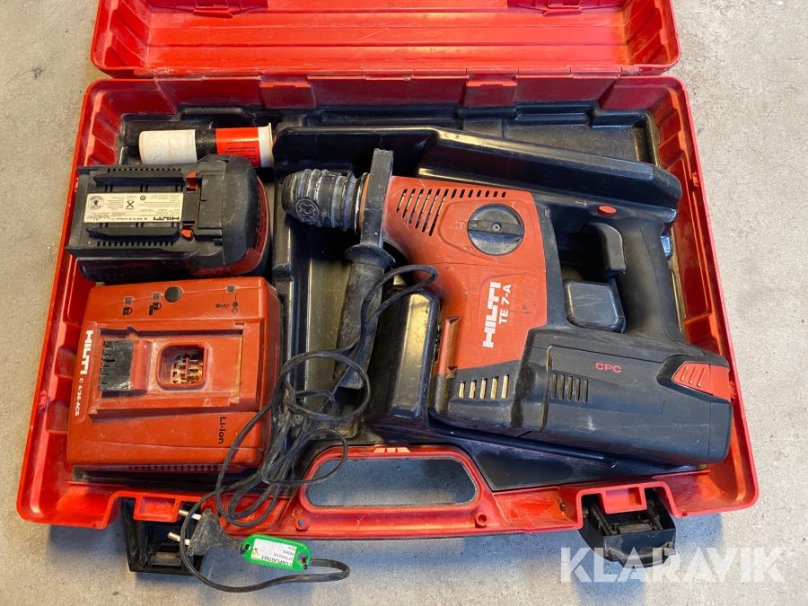 Boremaskine Hilti Te 7-a, Ikast-Brande, Klaravik auktioner