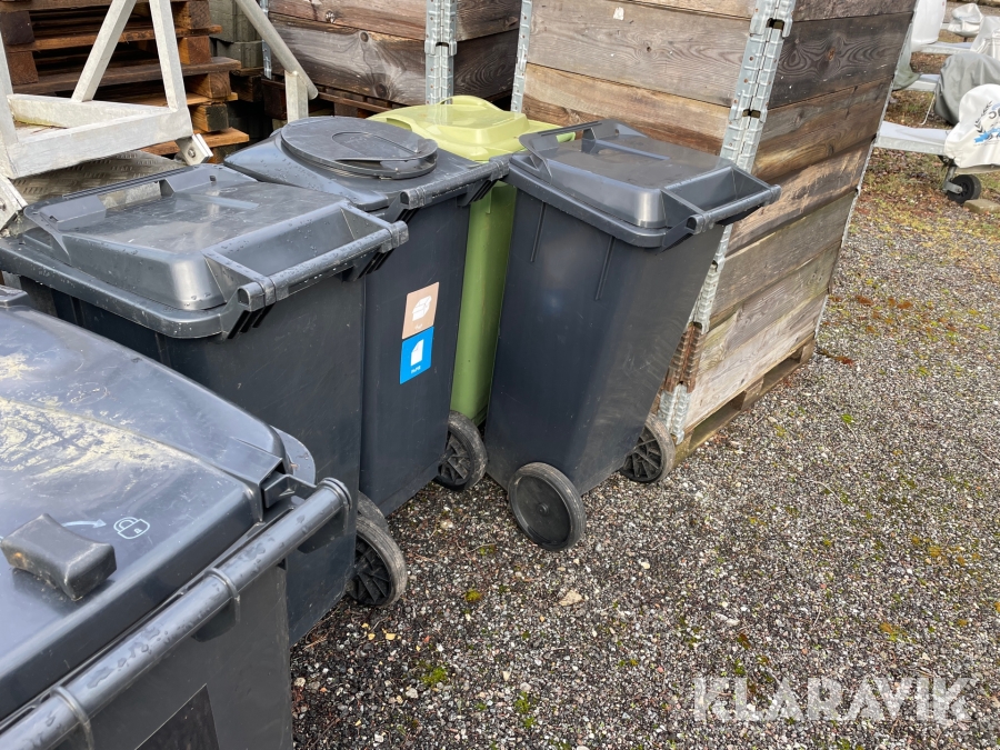 Affalds container 21 stk, Hørsholm, Klaravik auktioner