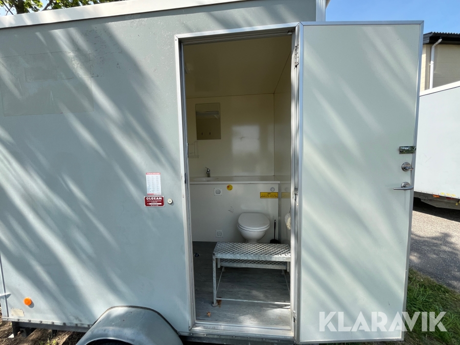 Bad/toilet vogn Scanvogn 750 kg, Holbæk, Klaravik auktioner