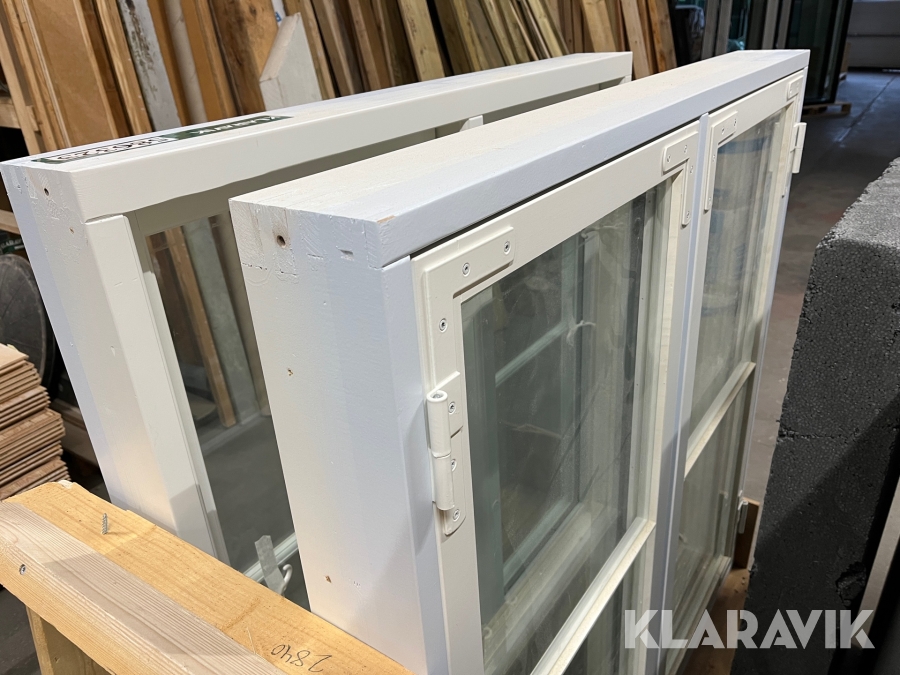 2 stk. Koblede vinduer Snedkerfremstillede BxH: 1220x1230