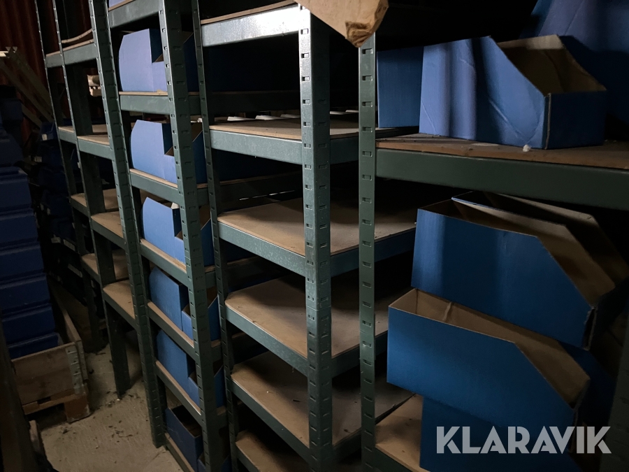 Lagerreoler 7 sektioner, Skive, Klaravik auktioner