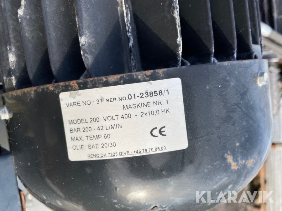 Højtryksrensere Interpump Group & Reno WS202 & 200, Brønders