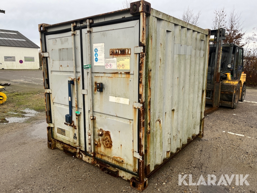 8 fod container M Låsebom, Rebild, Klaravik auktioner
