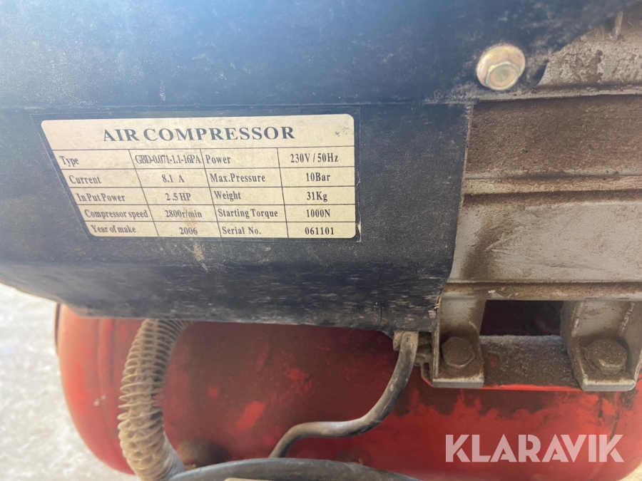 Kompressor Selekta Hp 2.5, Ishøj, Klaravik auktioner