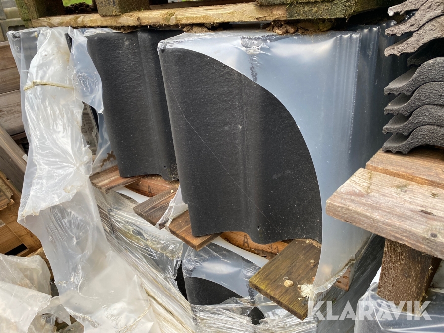 Stor lot af ubrugte tagsten, Silkeborg, Klaravik auktioner