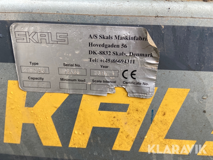 Silo Skals, Greve, Klaravik auktioner