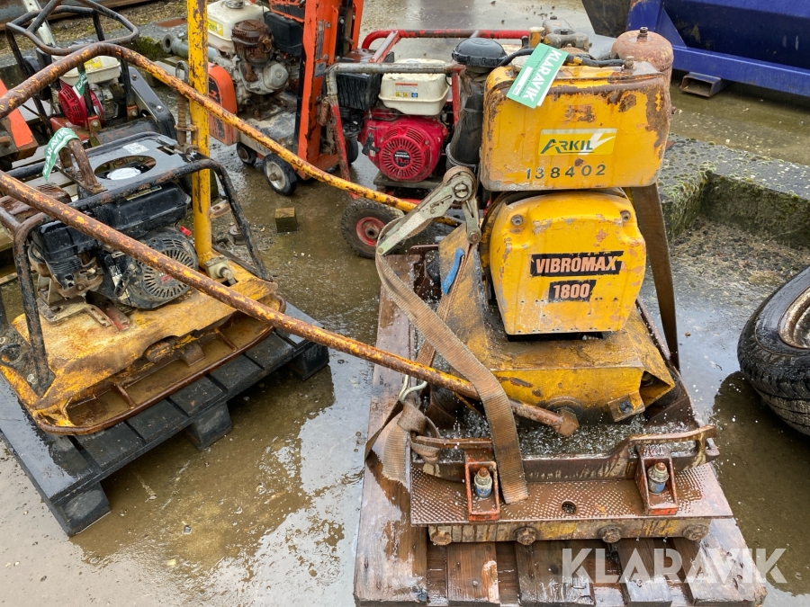 Pladevibrator og rullevibrator VibroMax AW 1800, Sønderborg,