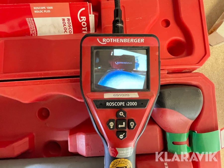 Inspektionskamera Rothenberger Roscope i2000, Holbæk, Klarav
