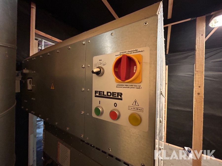 Udsugningssystem Felder Rl160, Vordingborg, Klaravik auktion