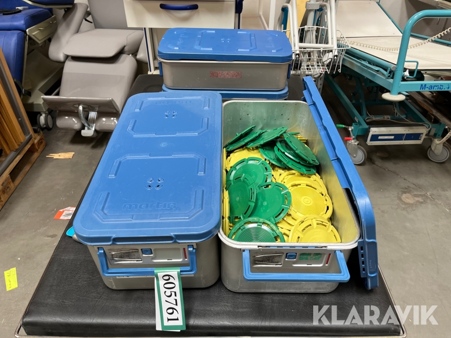 KLS Martin 4 stk steril kasser med filtre, Ballerup, Klaravi