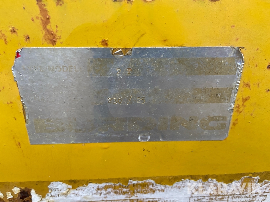 Vandings maskine Bording 2 TT, Svendborg, Klaravik auktioner