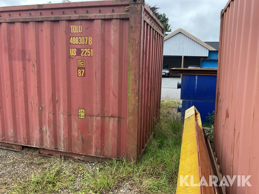 20 fods container Sicom 1CC O. T./90-A, Vejen, Klaravik aukt