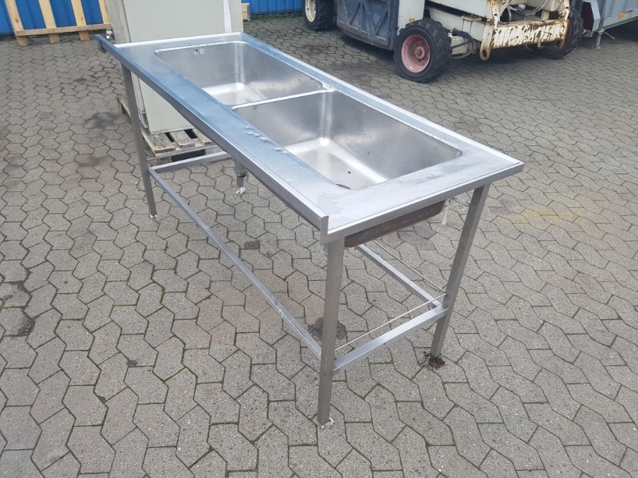 Klaravik Auktioner | Rustfri stål vask