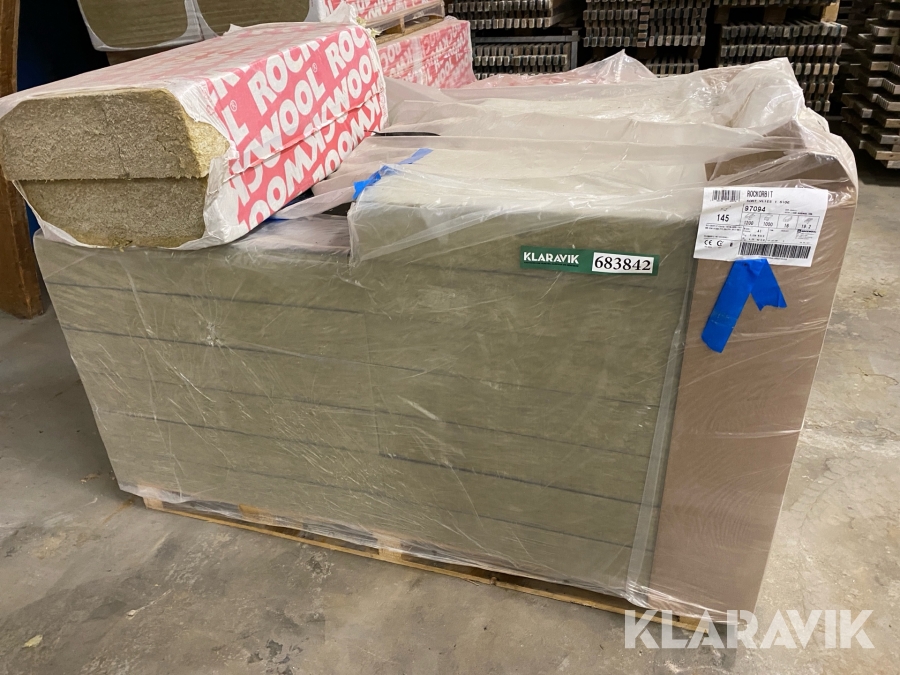 Isolering Rockwool 1200x 1000x145 mm, Silkeborg, Klaravik au