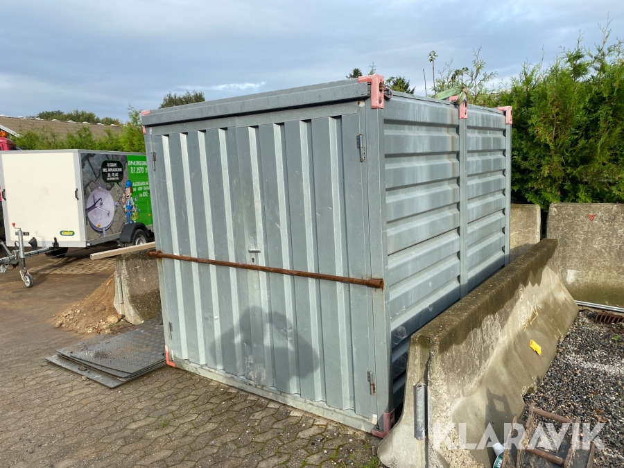 8 fod container, Silkeborg, Klaravik auktioner