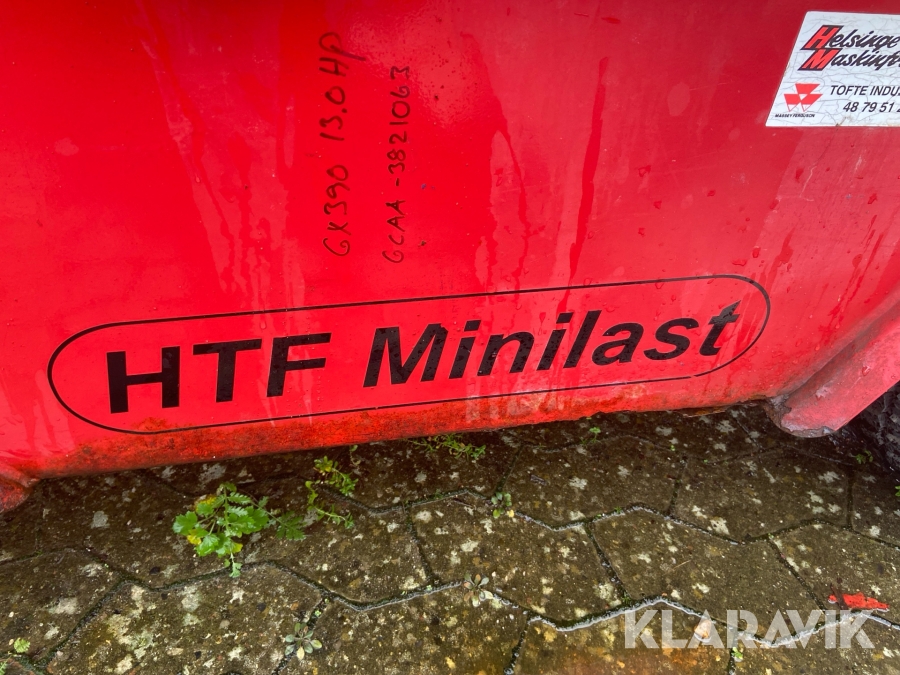 Redskabsbærer HTF Minilast, Faaborg-Midtfyn, Klaravik auktio