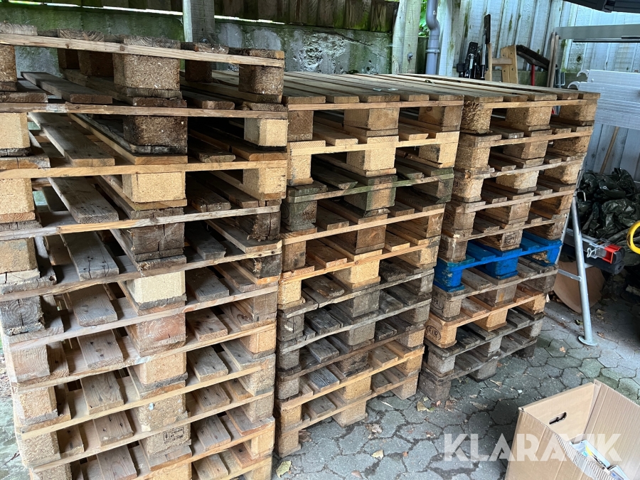 Euro-paller 80x120cm, Rudersdal, Klaravik auktioner