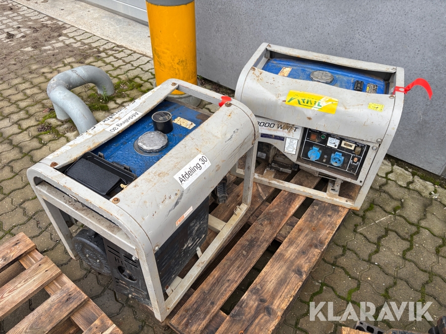 Generator Powergenerator GG3500, Aarhus, Klaravik auktioner