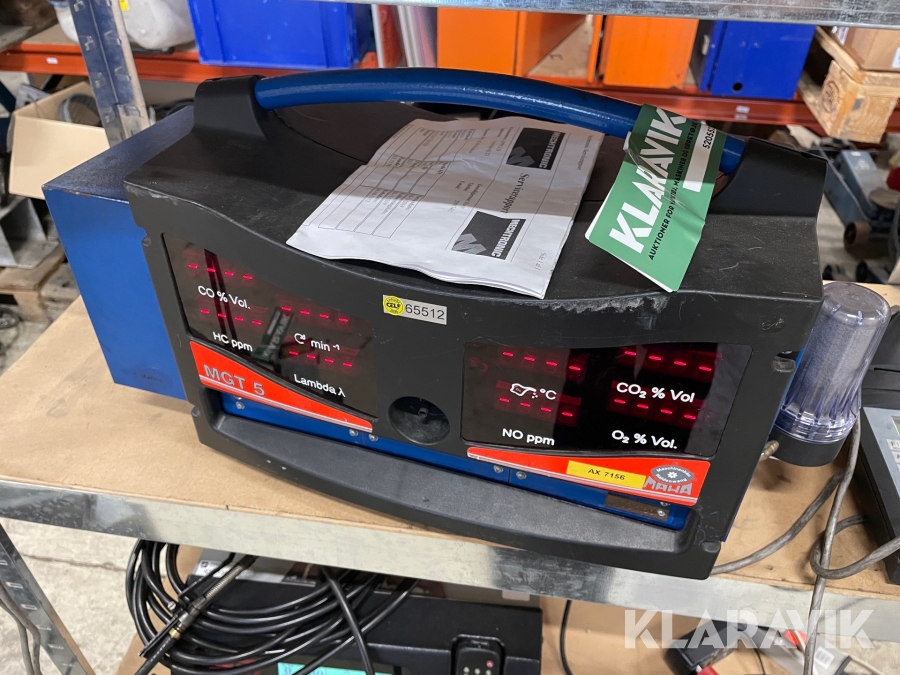 4 gas tester Maha MGT 5, Odense, Klaravik auktioner